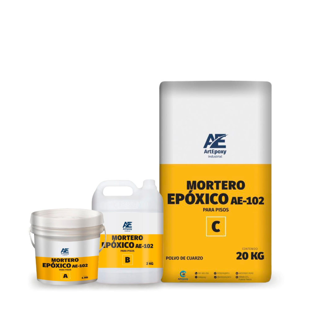 Mortero Epóxico Flexible AE-102 A+B+C - Artepoxy Peru